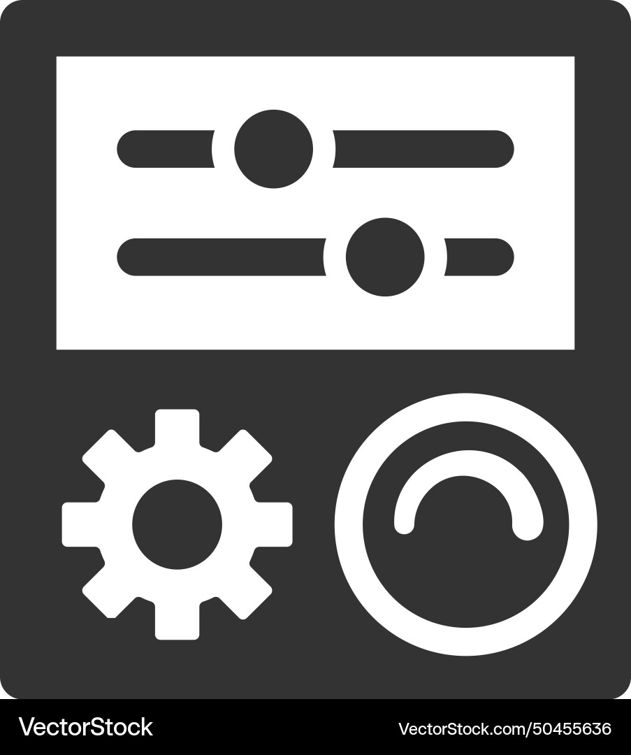 Factory operation setting icon Royalty Free Vector Image