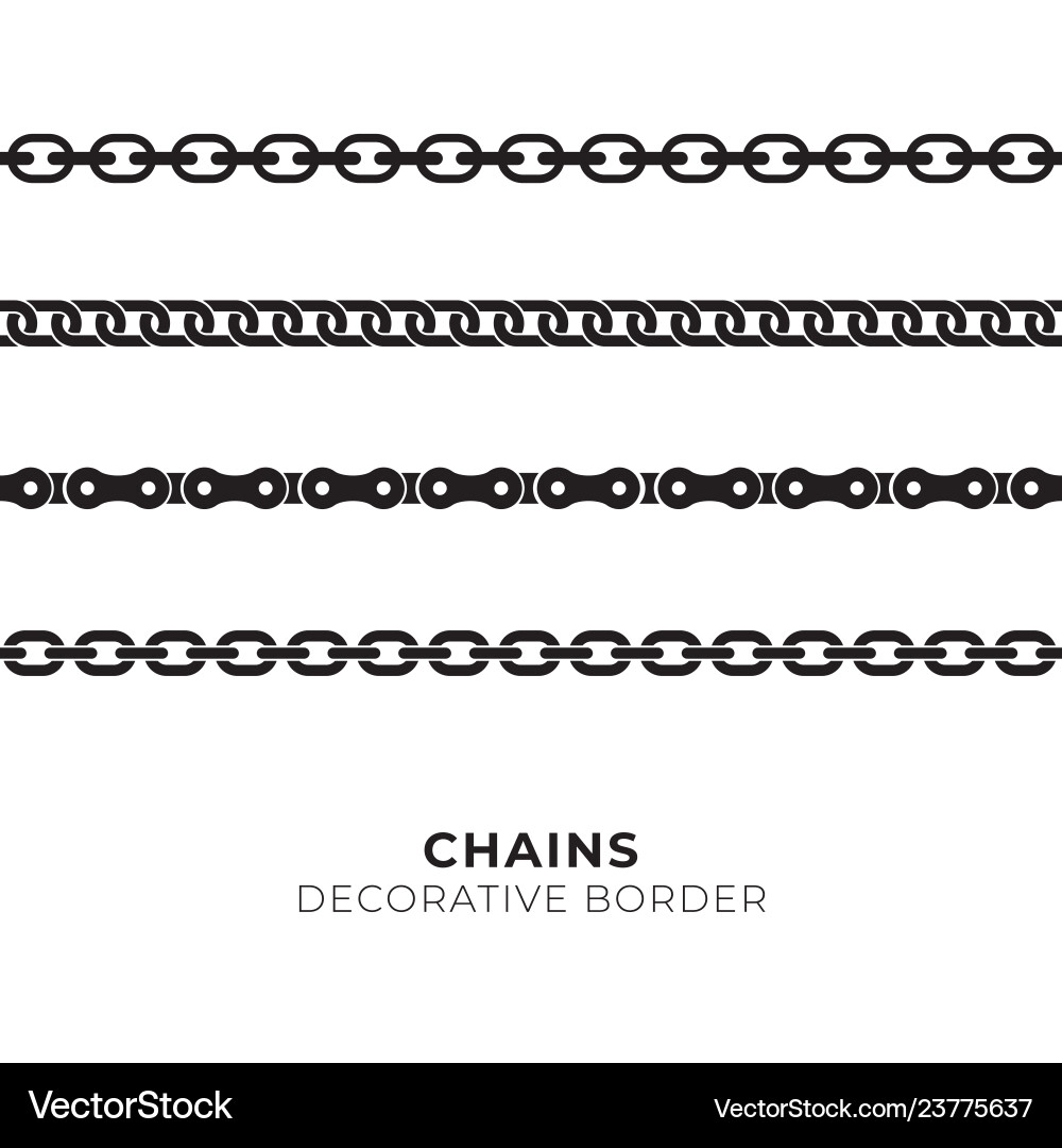 Black Chain Pattern Royalty Free Vector Image - VectorStock
