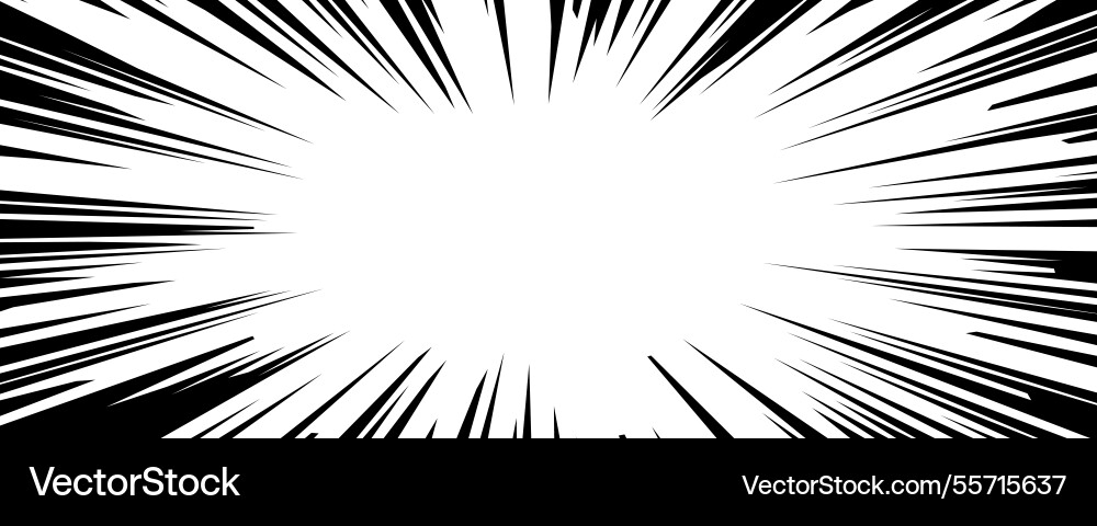 Dynamic black and white speed lines background Vector Image