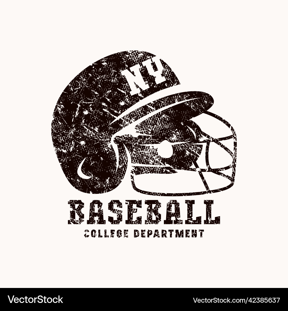 Emblem of baseball team Royalty Free Vector Image