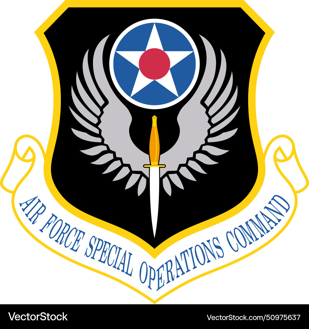 Emblem of the us air force special operations Vector Image