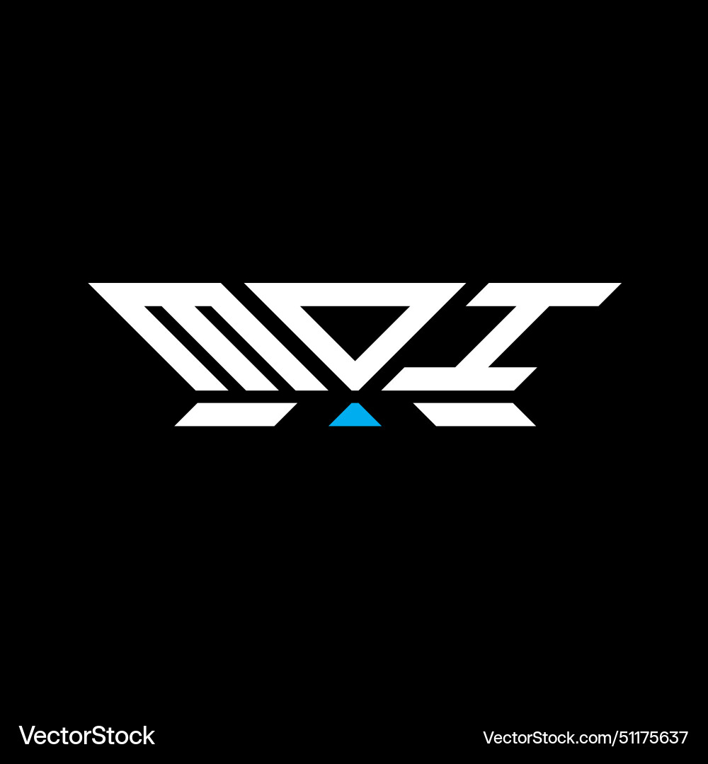 Moi letter logo design moi simple and modern logo Vector Image