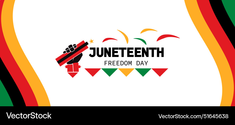 Celebrating juneteenth with stunning design Vector Image