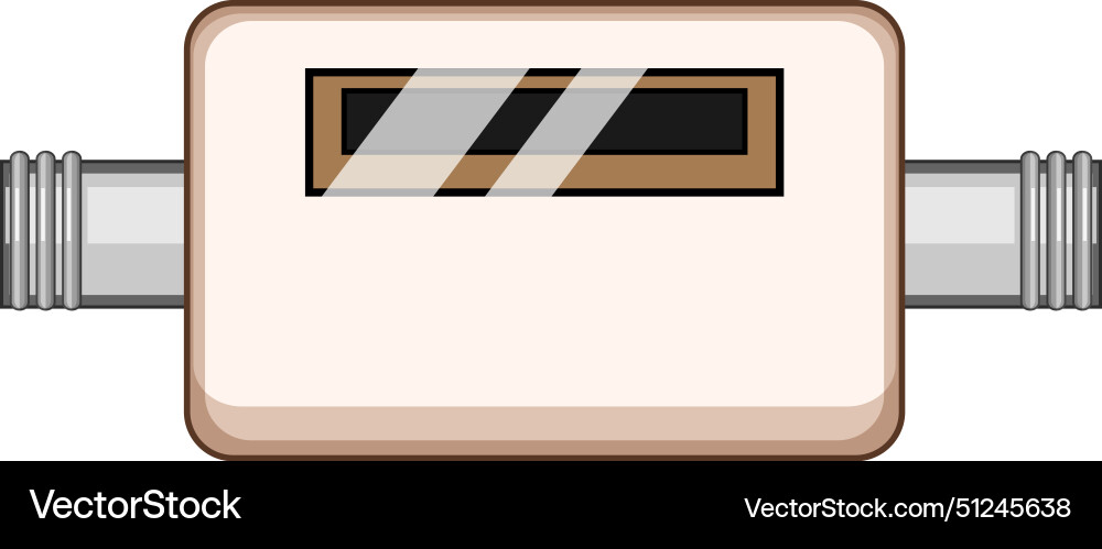 Home water gas meter cartoon Royalty Free Vector Image