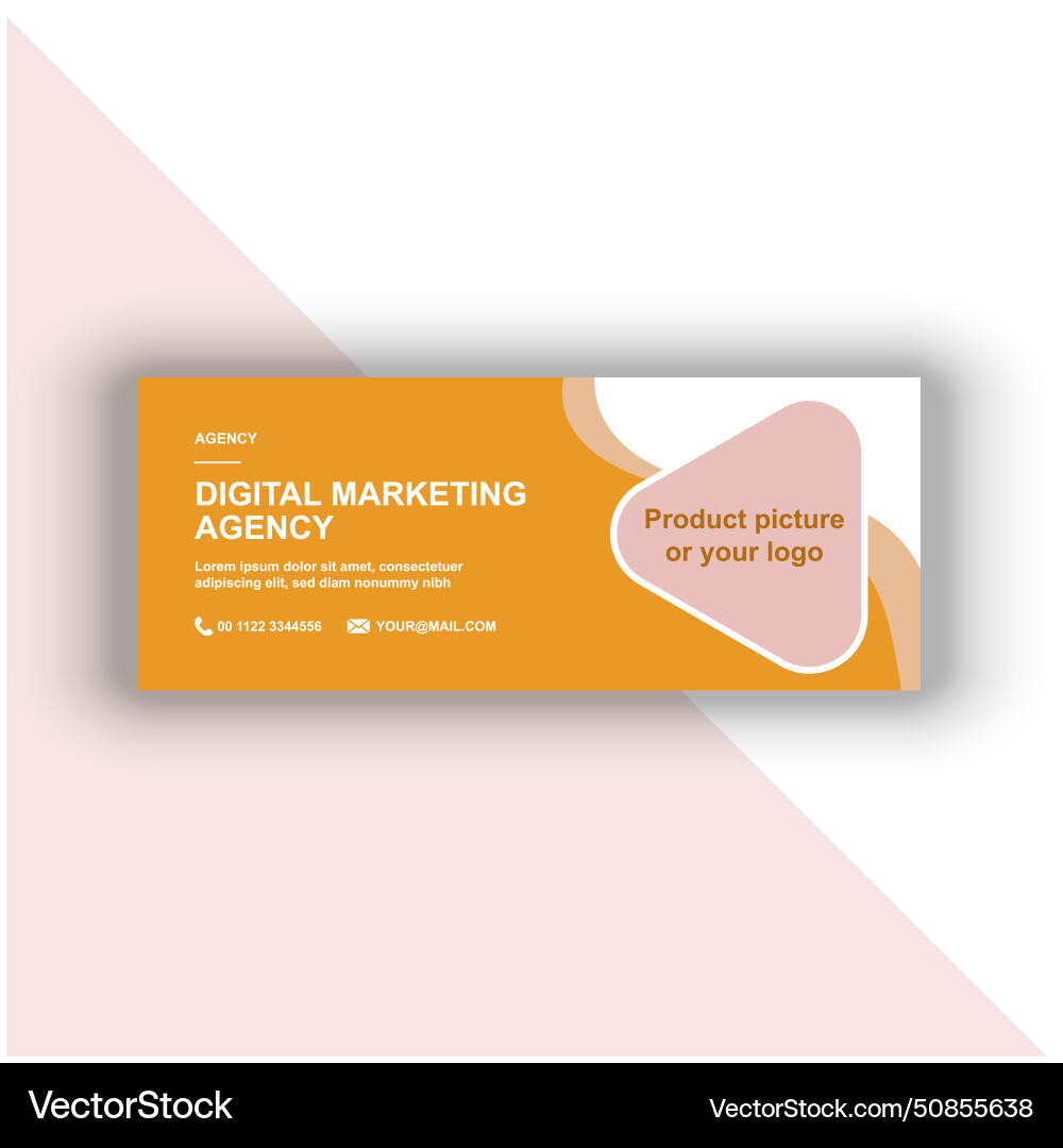 Marketing banner template Royalty Free Vector Image