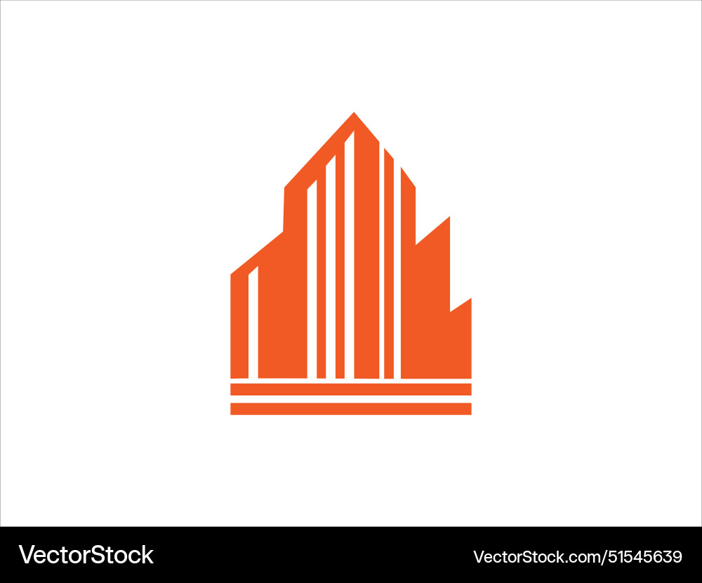 Simple house logo design Royalty Free Vector Image