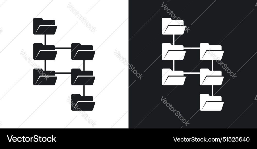 Folder tree icon Royalty Free Vector Image - VectorStock