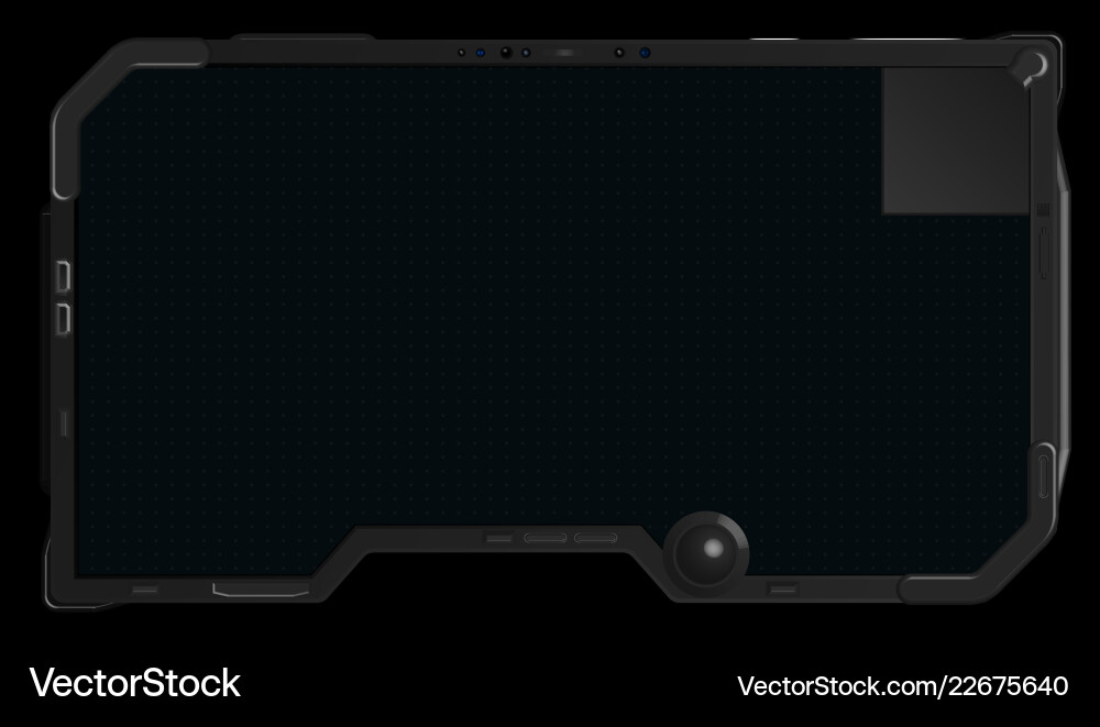 Futuristic tablet Royalty Free Vector Image - VectorStock