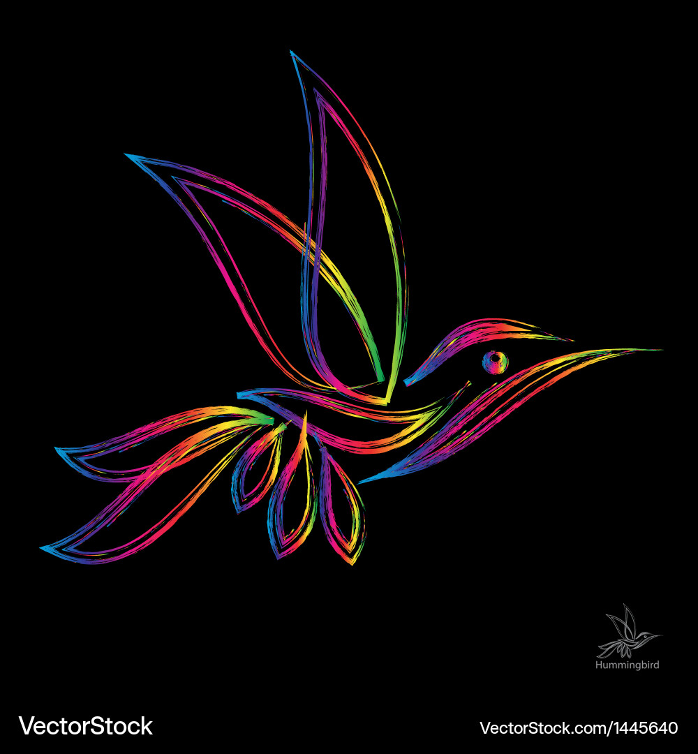 Image of an hummingbird Royalty Free Vector Image