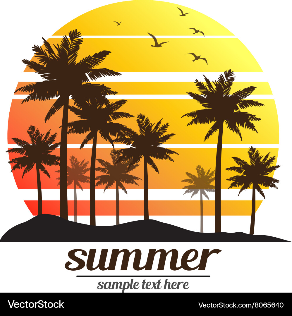 Plam Tree Silhouette Vector Images (over 130)