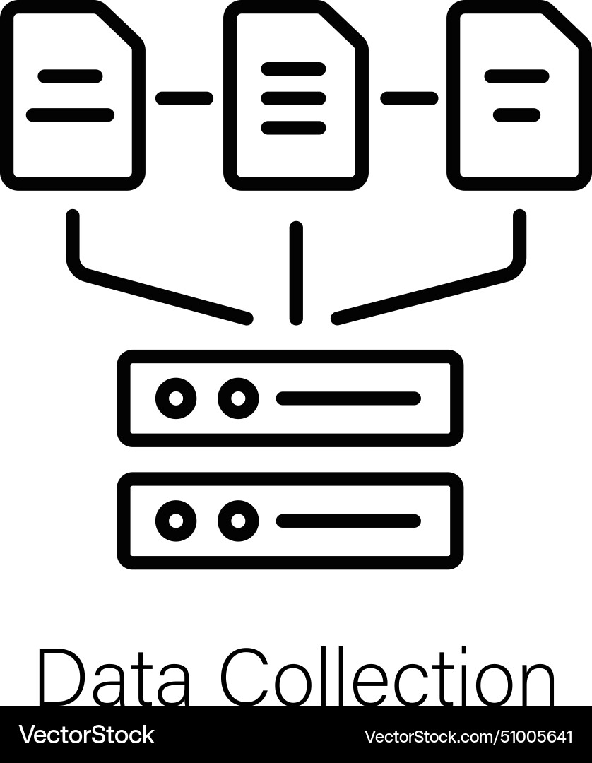 Data collection Royalty Free Vector Image - VectorStock
