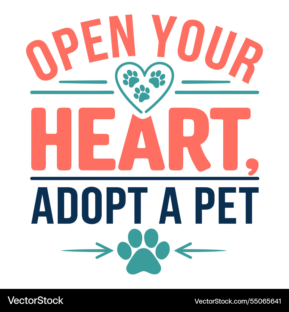 Rescue love repeat transform lives with every Vector Image
