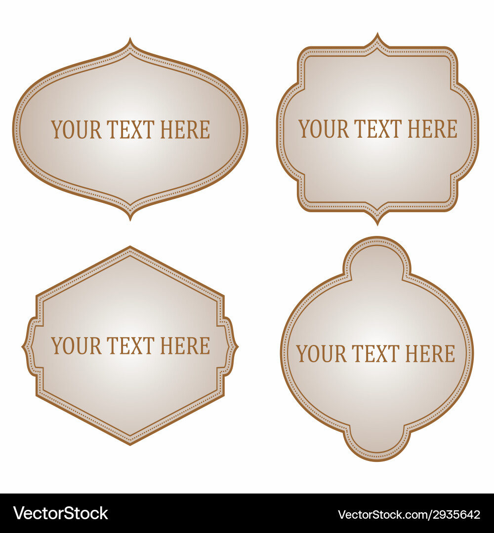 Vintage frames design Royalty Free Vector Image