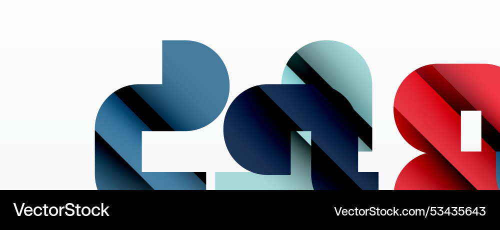 Abstract background colorful geometric curve Vector Image