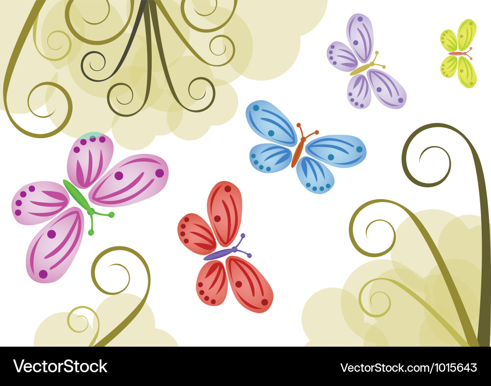 Butterfly backgrounds Royalty Free Vector Image