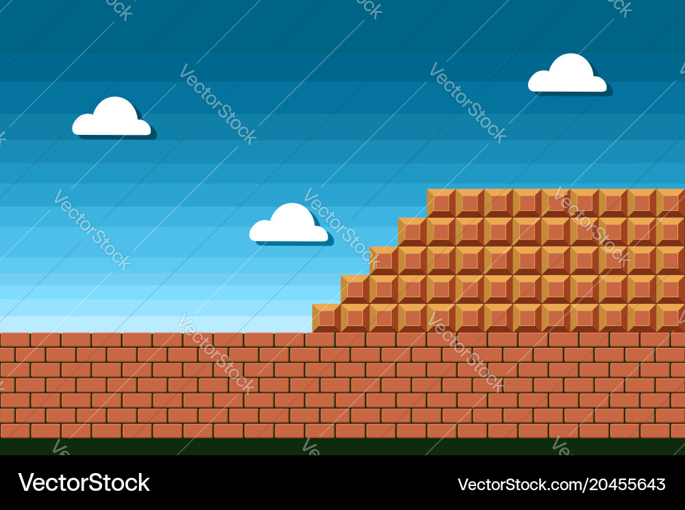 Classic arcade old device display Royalty Free Vector Image