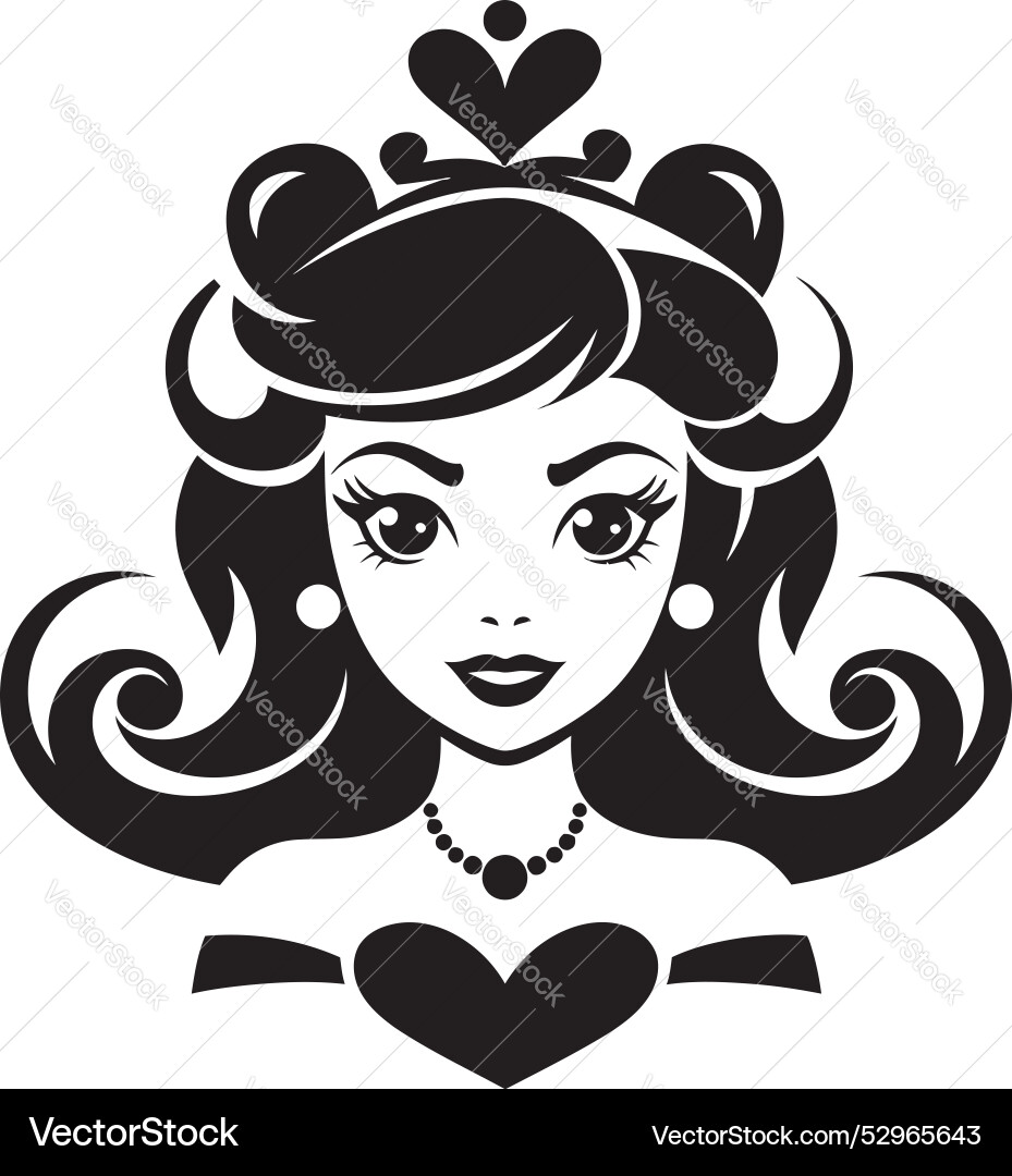 Enchanted tiara princess icon emblem noble Vector Image