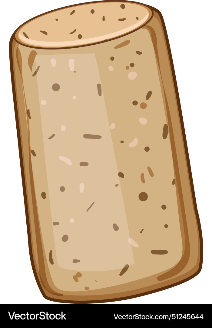 Red wine cork bottle cartoon Royalty Free Vector Image