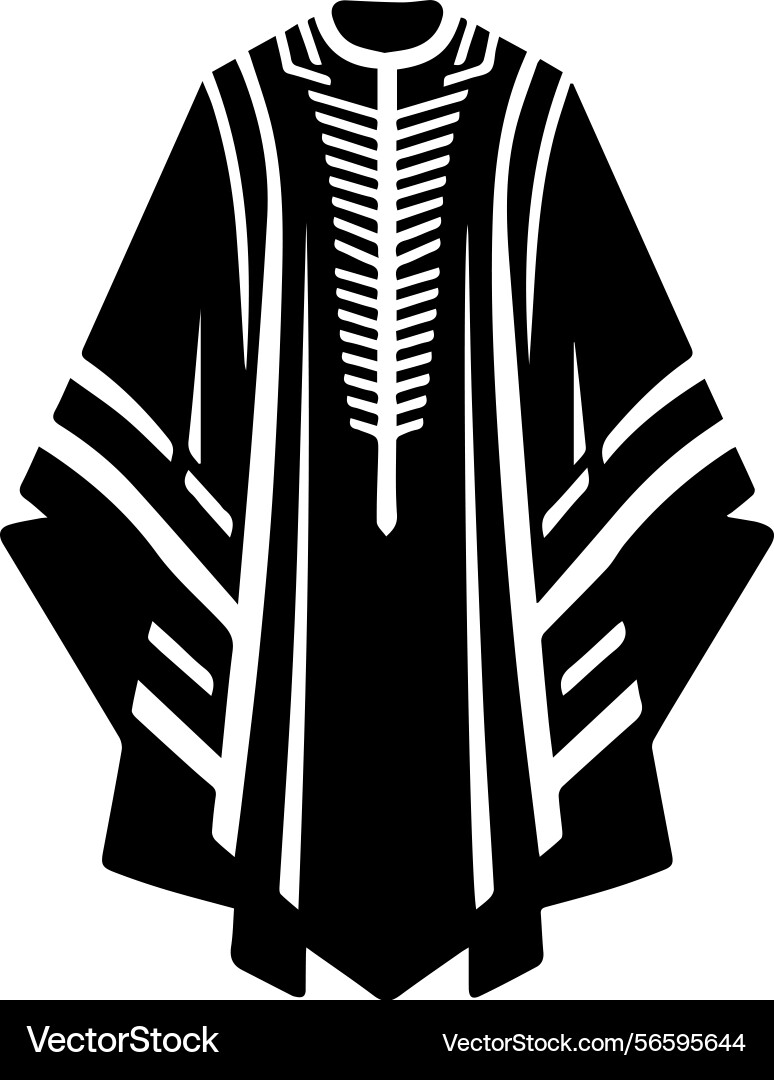 Simple icon of a agbada logo design Royalty Free Vector