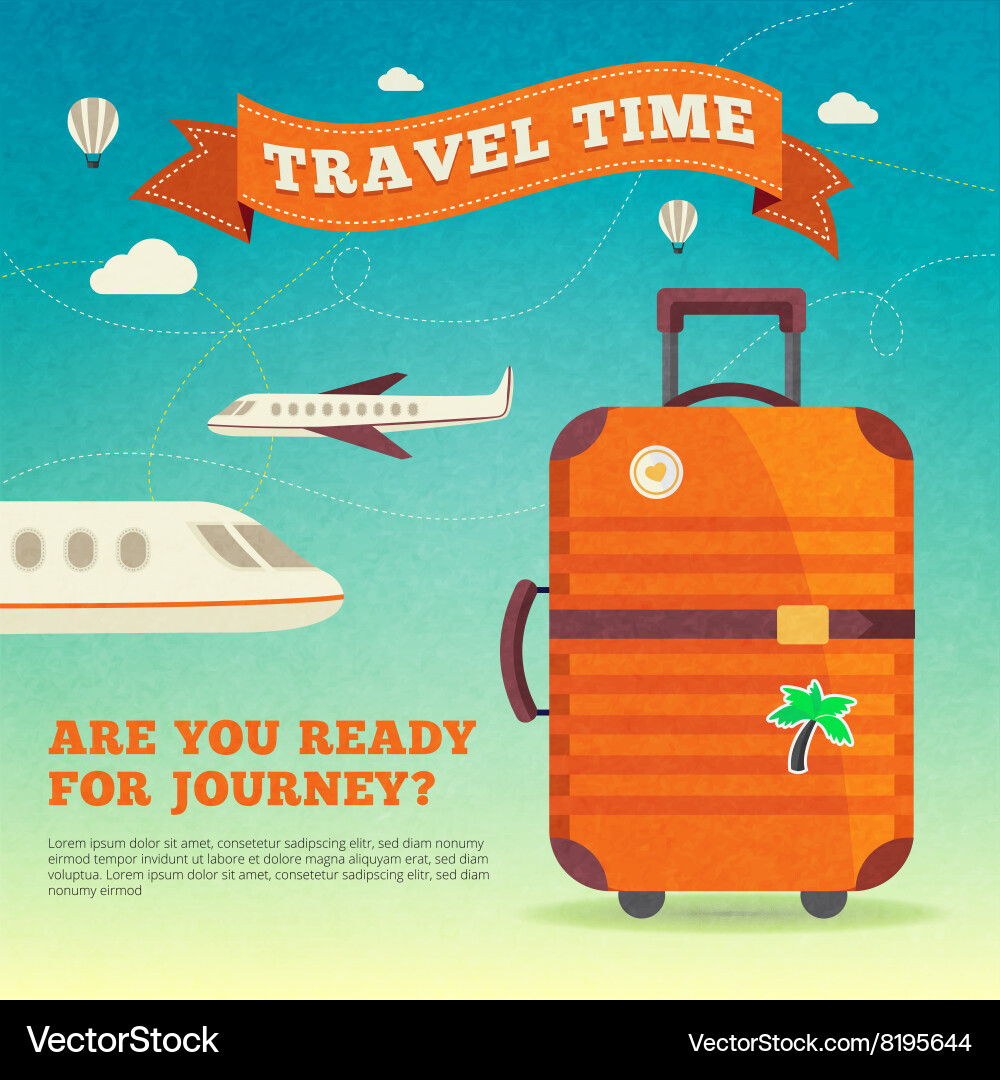 Travel poster Royalty Free Vector Image - VectorStock