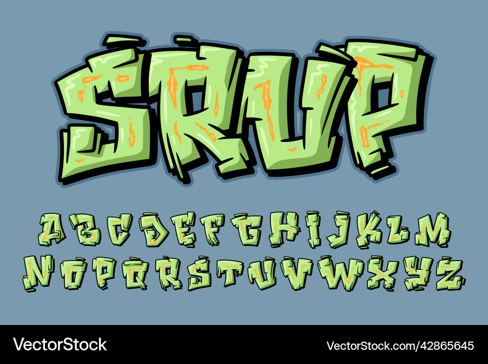 Alphabet Graffiti Letters A Z Alphabet Street Graffiti Text Letters