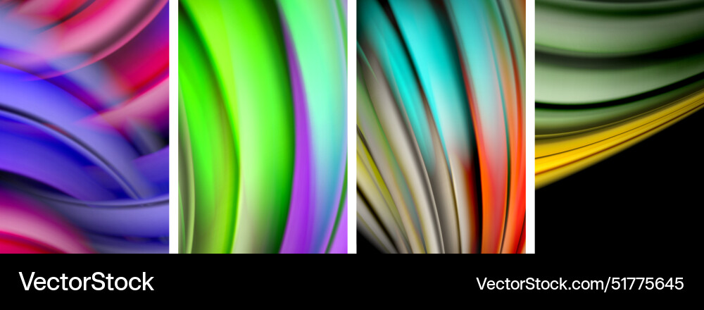 Blurred color line backgrounds Royalty Free Vector Image