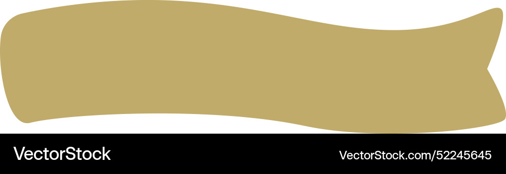 Curved title ribbon Royalty Free Vector Image - VectorStock