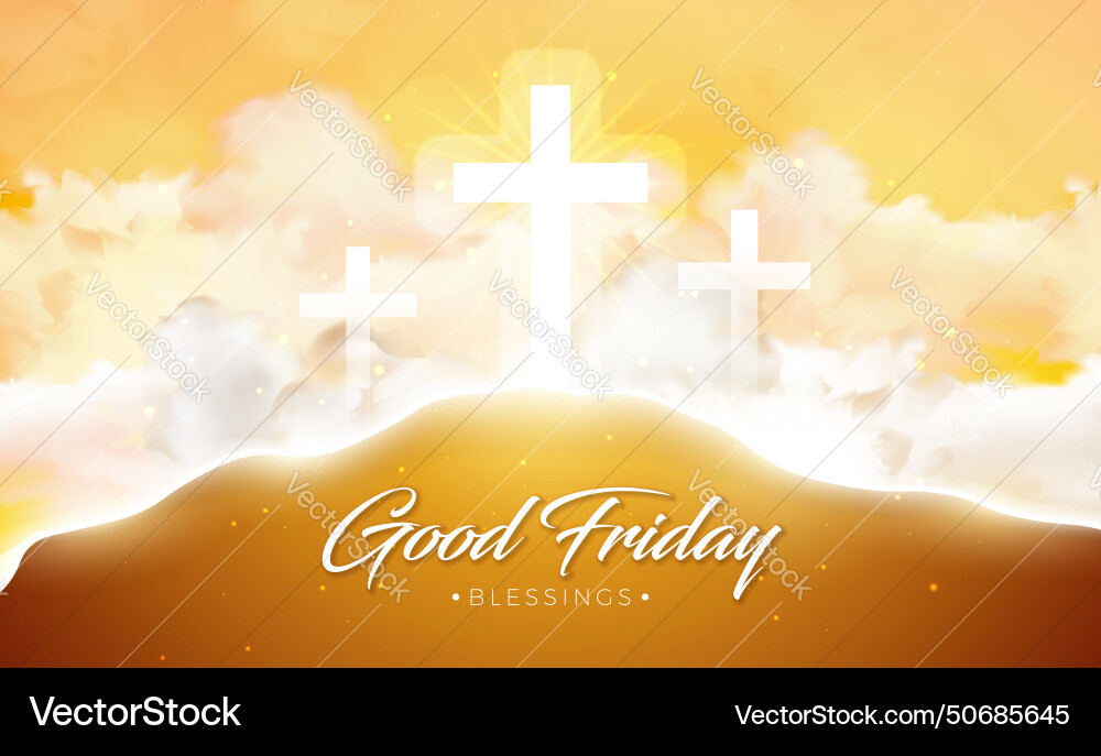 Good friday for christian religious Royalty Free Vector