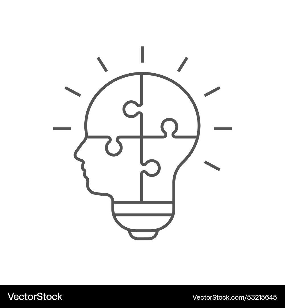 Logical brain concept made from complex Royalty Free Vector