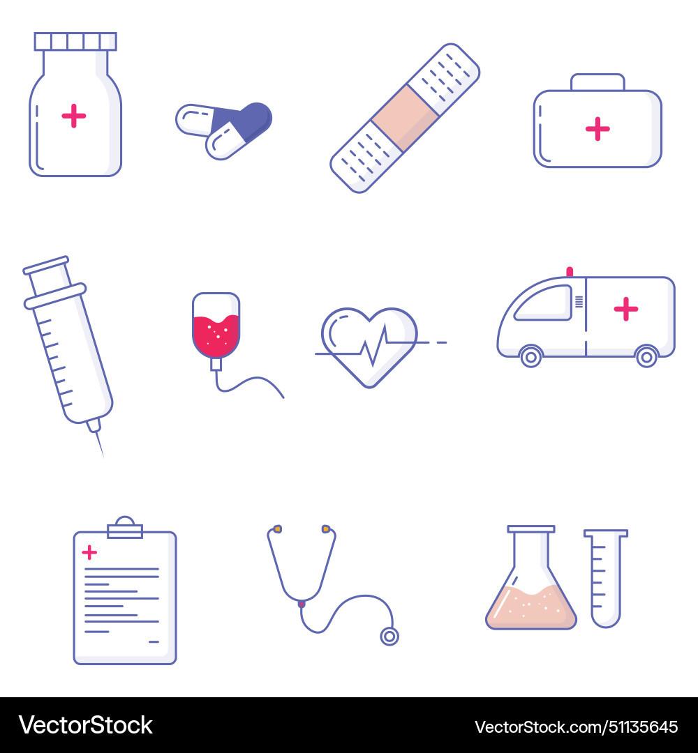 Medical kit Royalty Free Vector Image - VectorStock