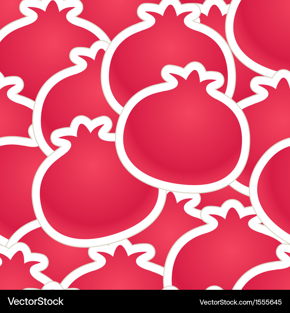 Pomegranate Seamless Pattern Royalty Free Vector Image