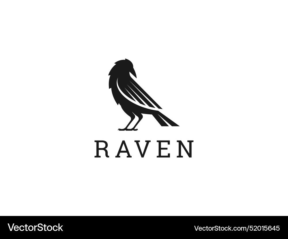 Raven logo Royalty Free Vector Image - VectorStock