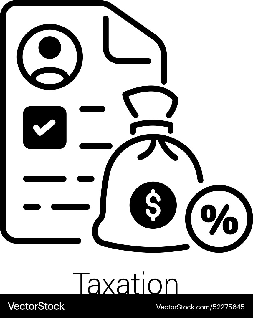 Taxation Royalty Free Vector Image - VectorStock