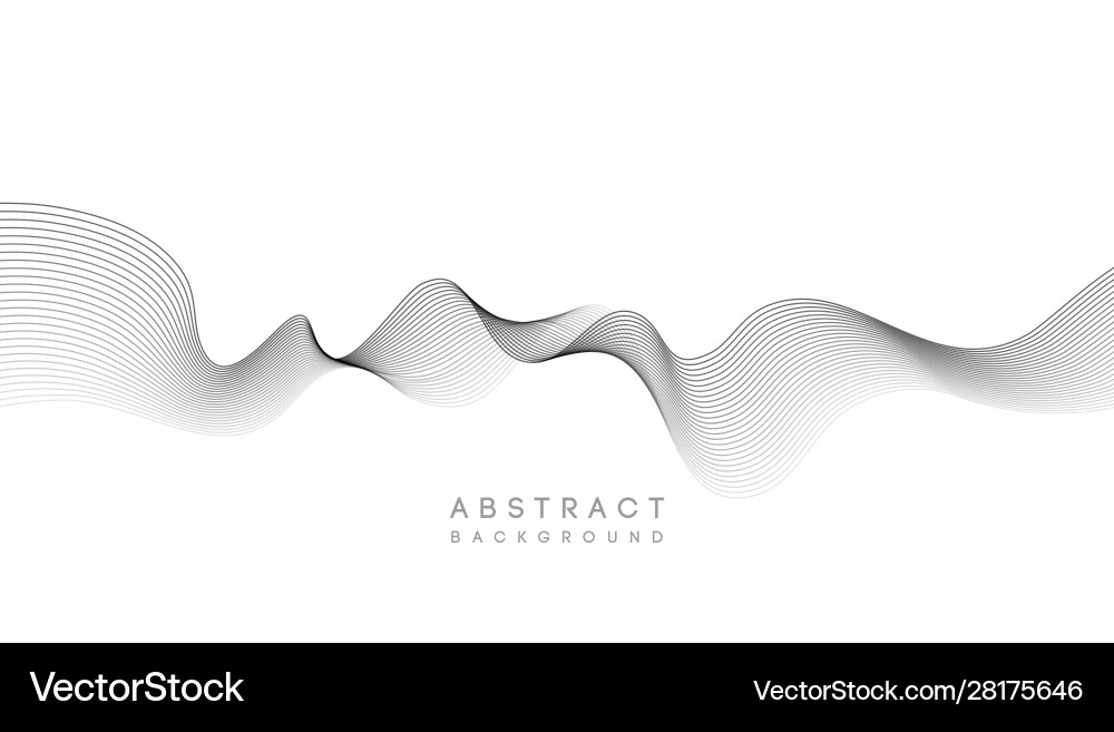 Abstract Black Wave Background Royalty Free Vector Image