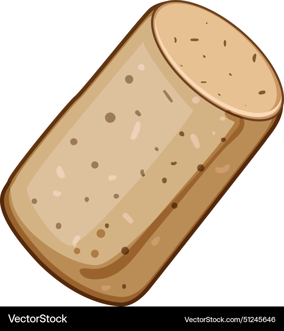 Alcohol wine cork bottle cartoon Royalty Free Vector Image