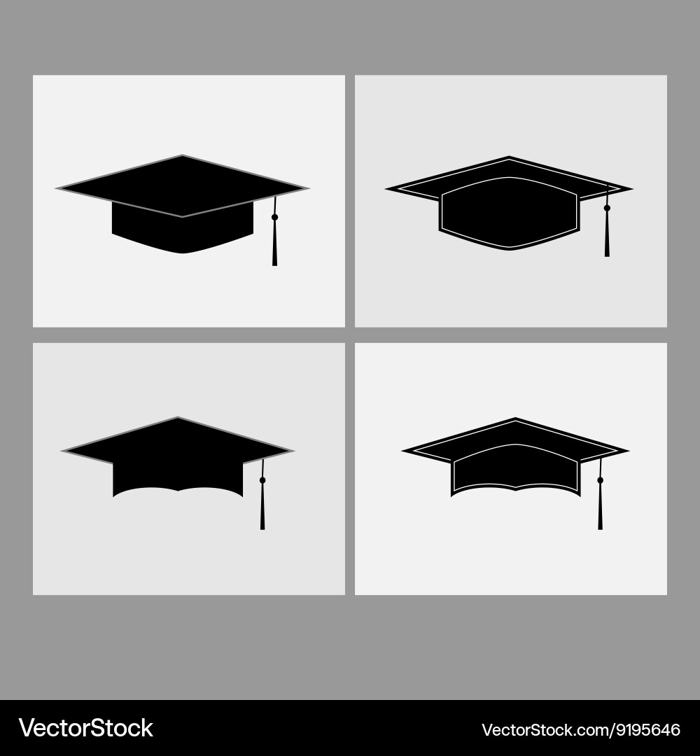 Graduate cap Royalty Free Vector Image - VectorStock