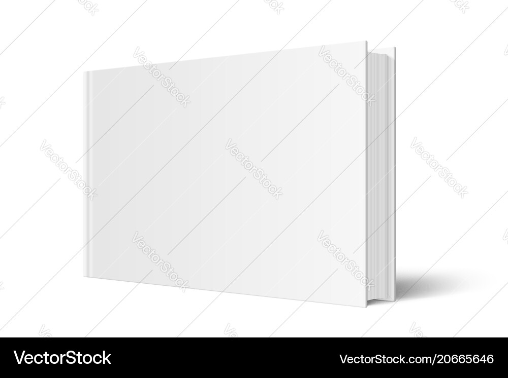 Mock up of standing book Royalty Free Vector Image