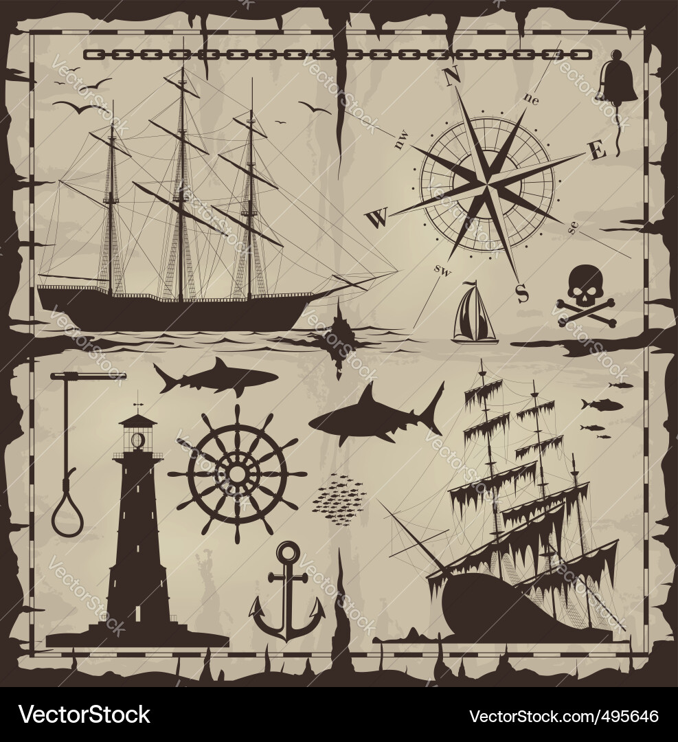 Pirate Shark Vector Images (over 950)