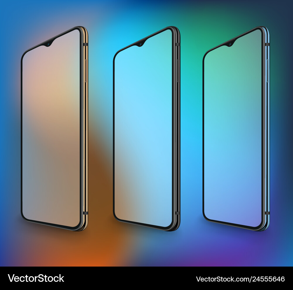 Smartphone mockup Royalty Free Vector Image - VectorStock