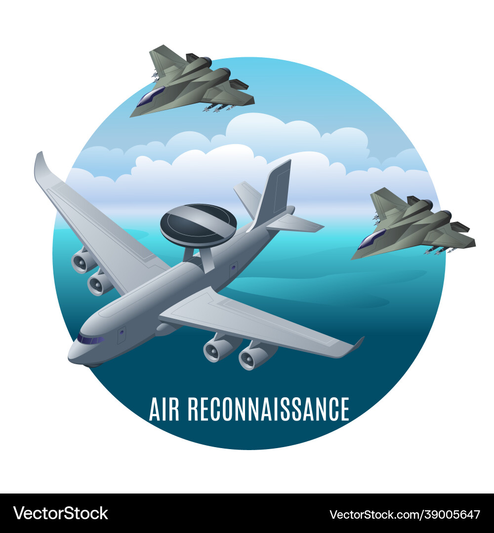 Air reconnaissance force Royalty Free Vector Image