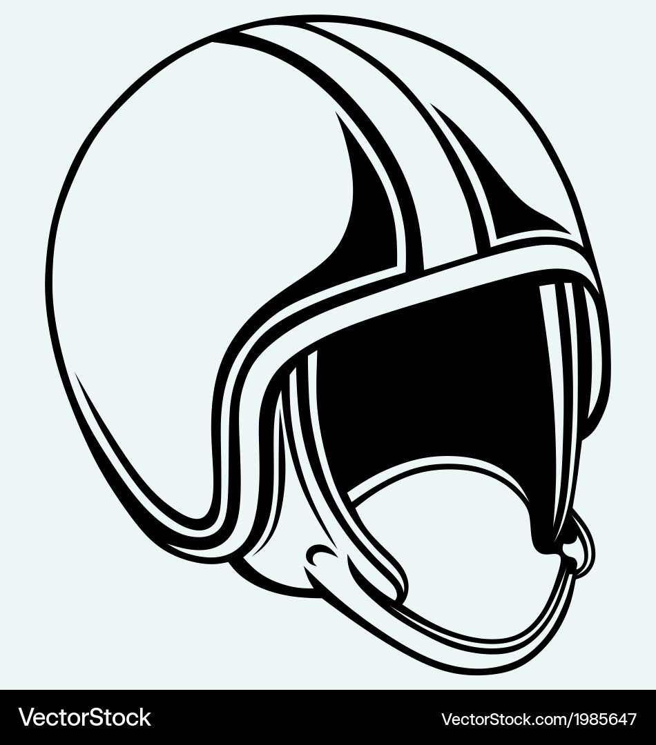 Motorcycle helmet Royalty Free Vector Image - VectorStock