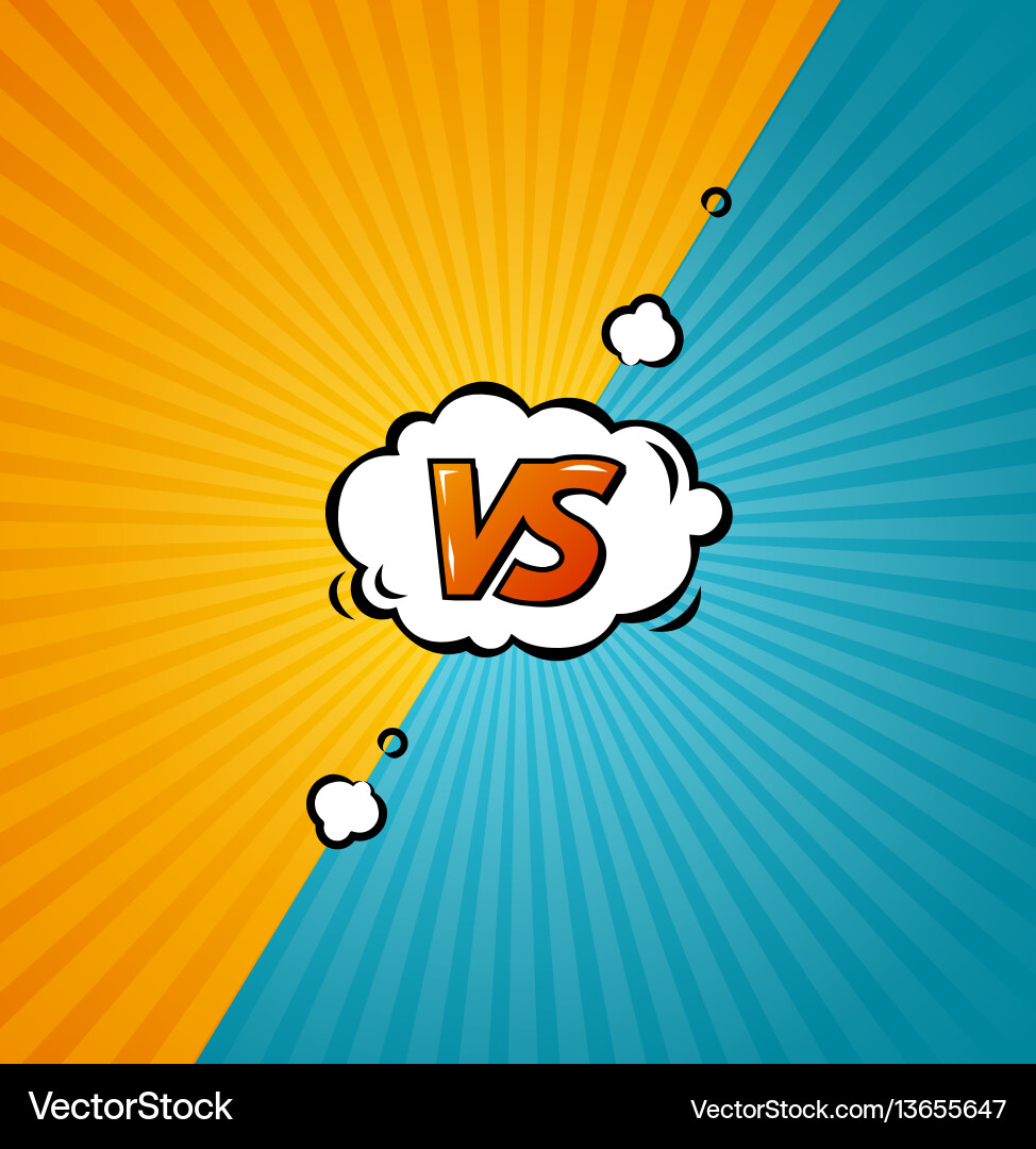 Versus logo background Royalty Free Vector Image