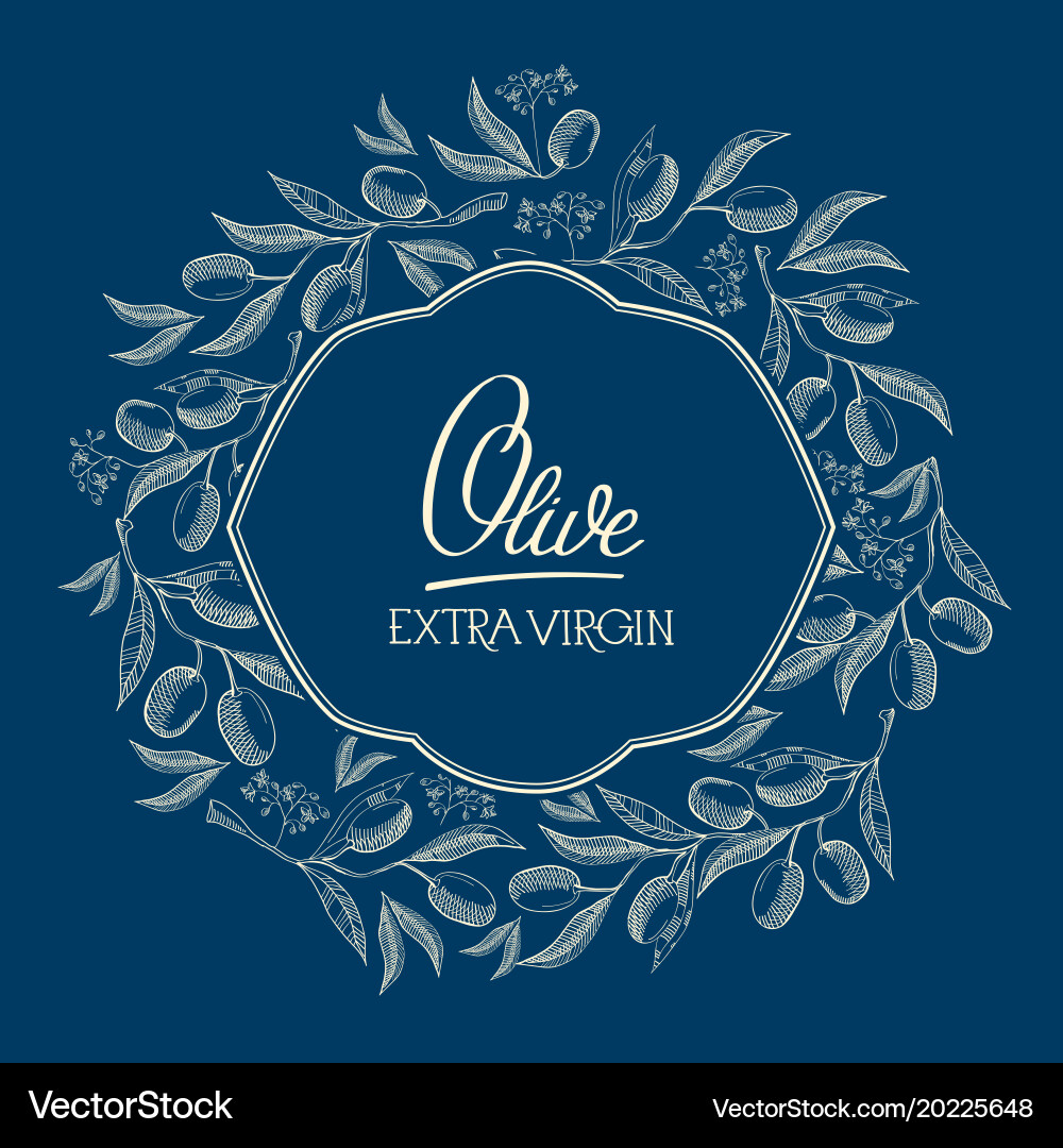 Abstract blue natural poster Royalty Free Vector Image