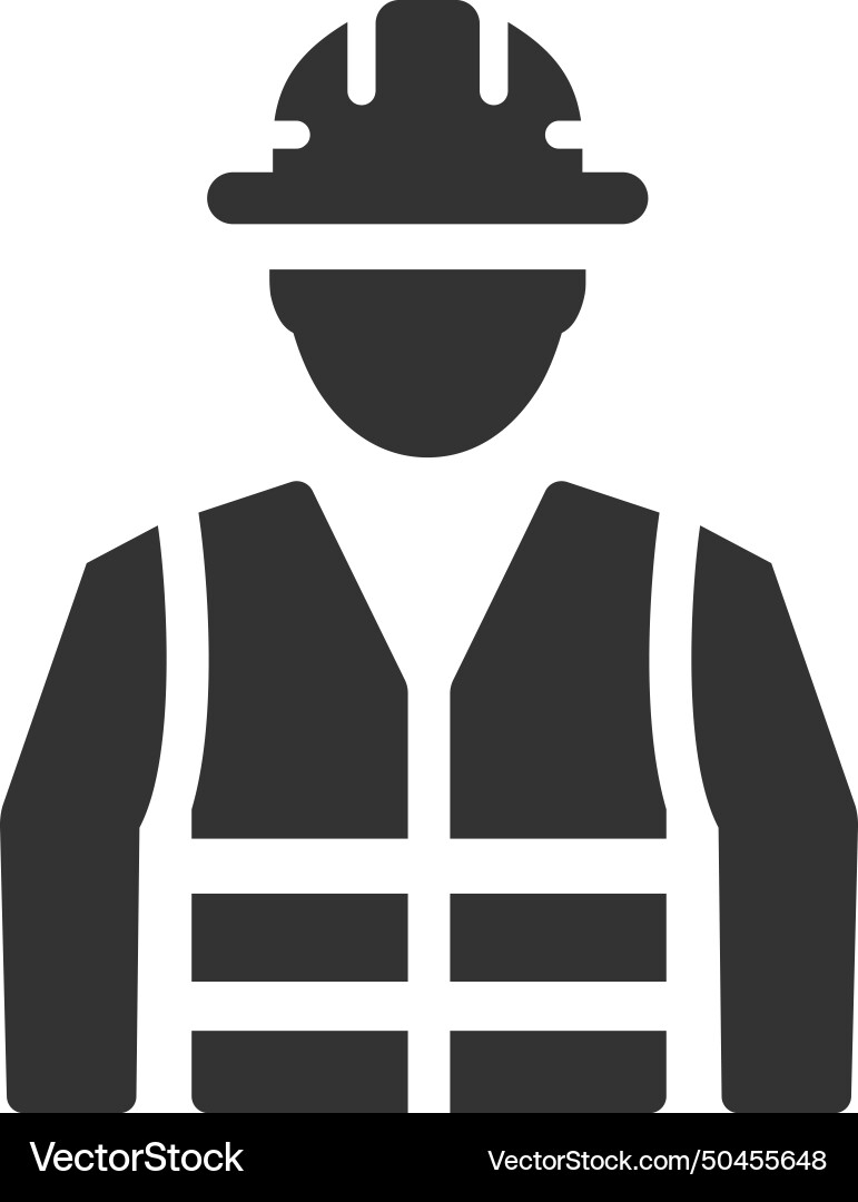 Factory worker icon Royalty Free Vector Image - VectorStock