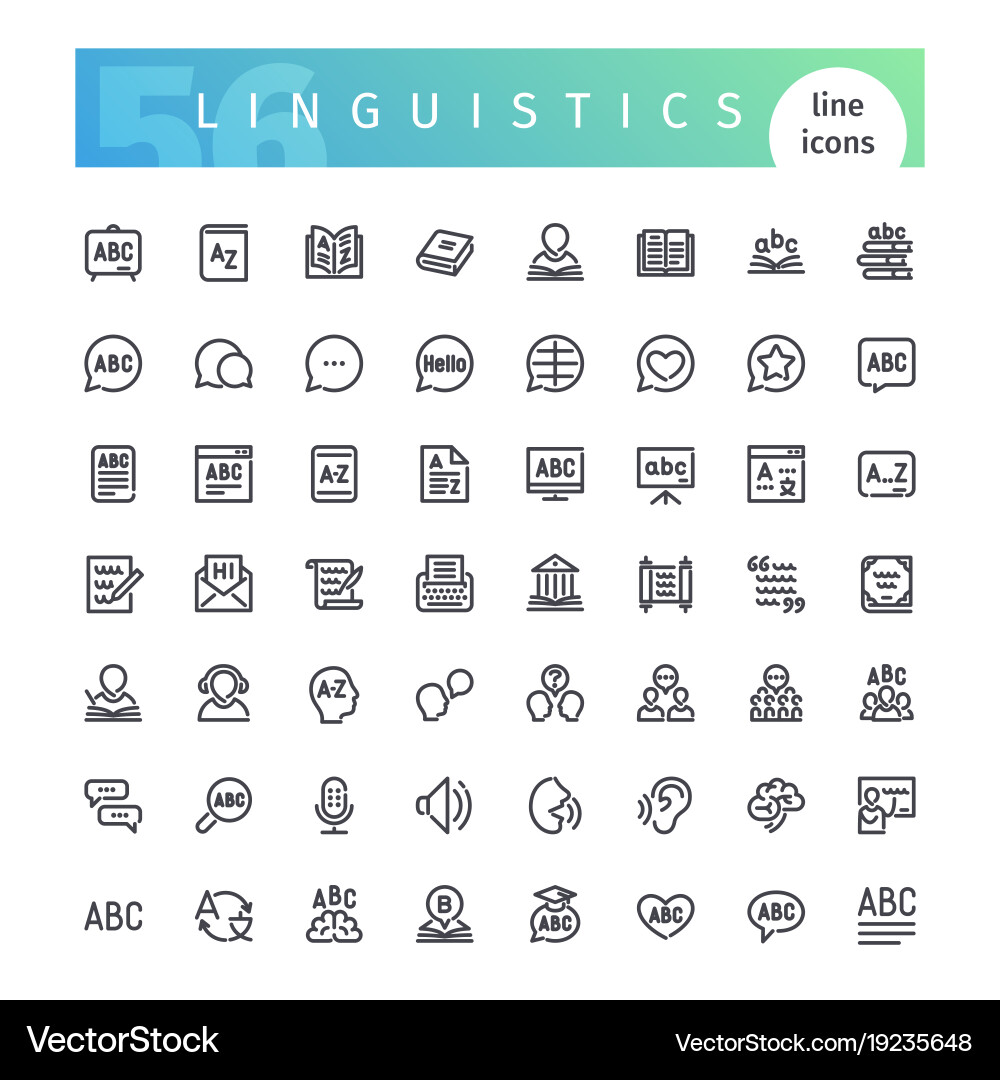 Linguistic Vector Images (over 8,000)