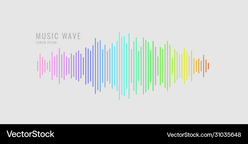 Music Wave Equalizer Royalty Free Vector Image