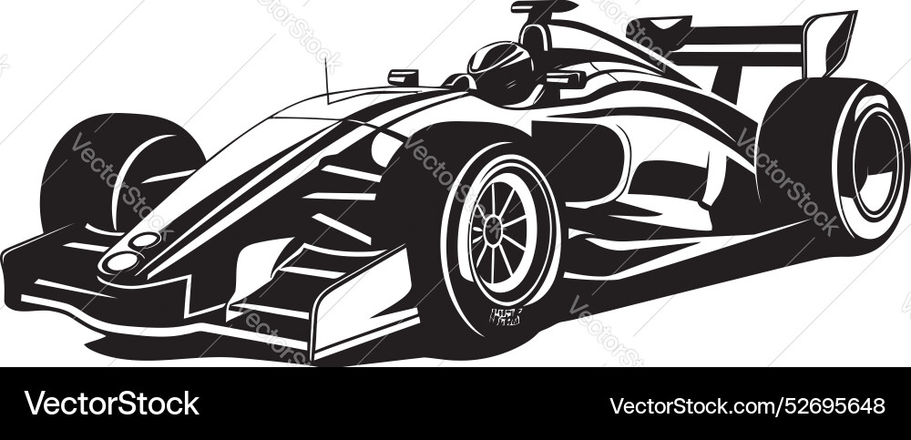 Speed surge formula one iconic symbol racing Vector Image