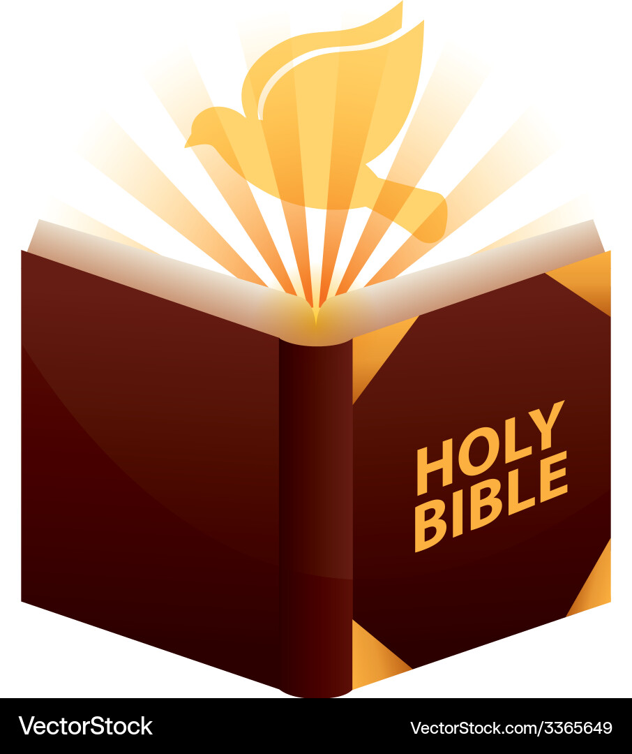 Holy bible design Royalty Free Vector Image - VectorStock