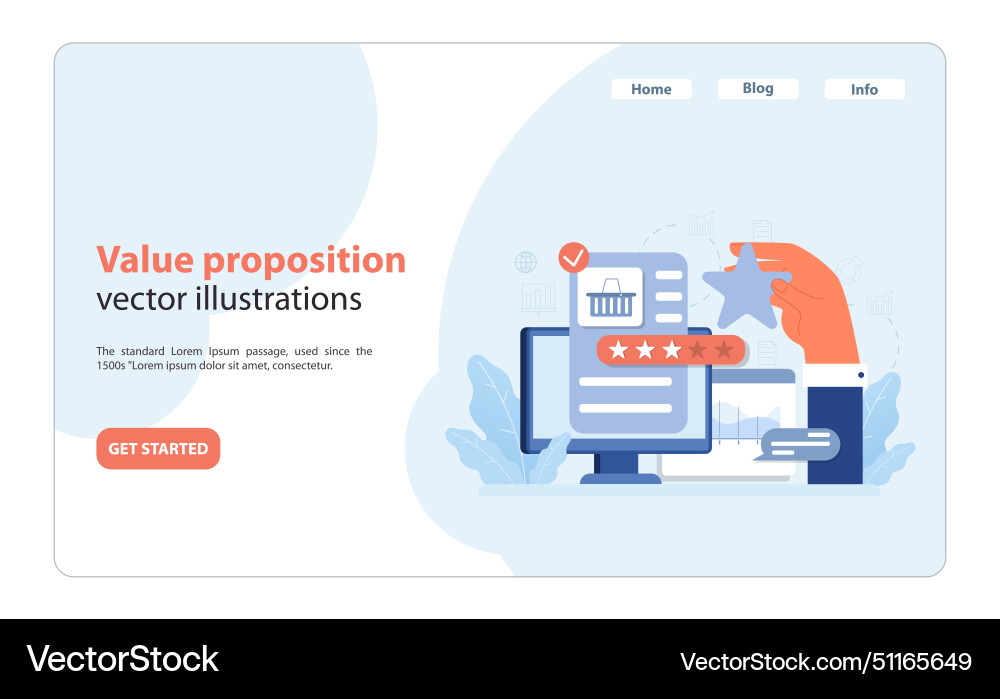 Market penetration concept flat Royalty Free Vector Image