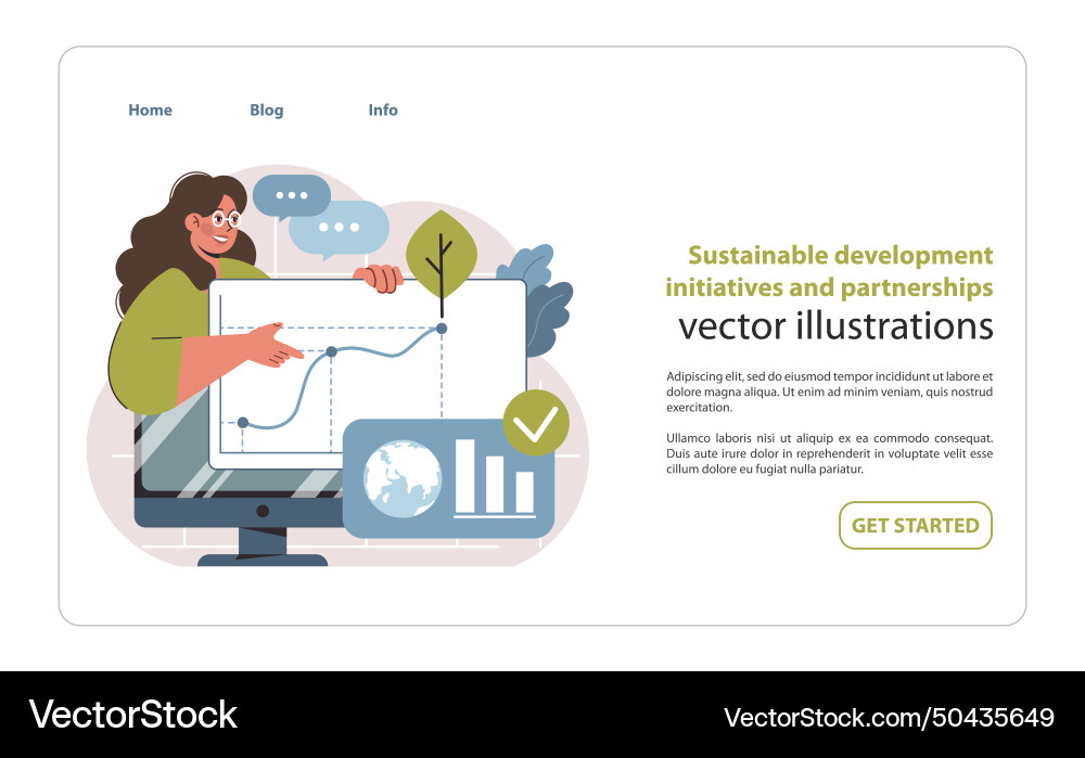 Sustainable development framework Royalty Free Vector Image